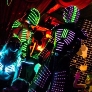 LED Stilt Robots | LED Stilt Robots Lancashire | Alive Network